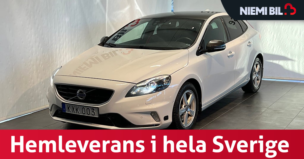 Volvo V40 T5 Polestar R-Design Carbon Ed 253hk VoC/MoK/Navi – Niemi Bil