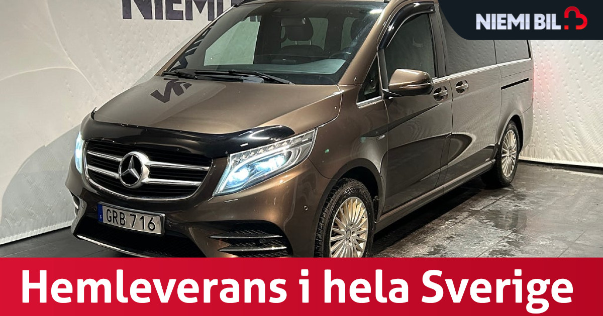 Mercedes-Benz V 250d 4MATIC AMG 7-sits/Drag/Kamera/Skinn – Niemi Bil