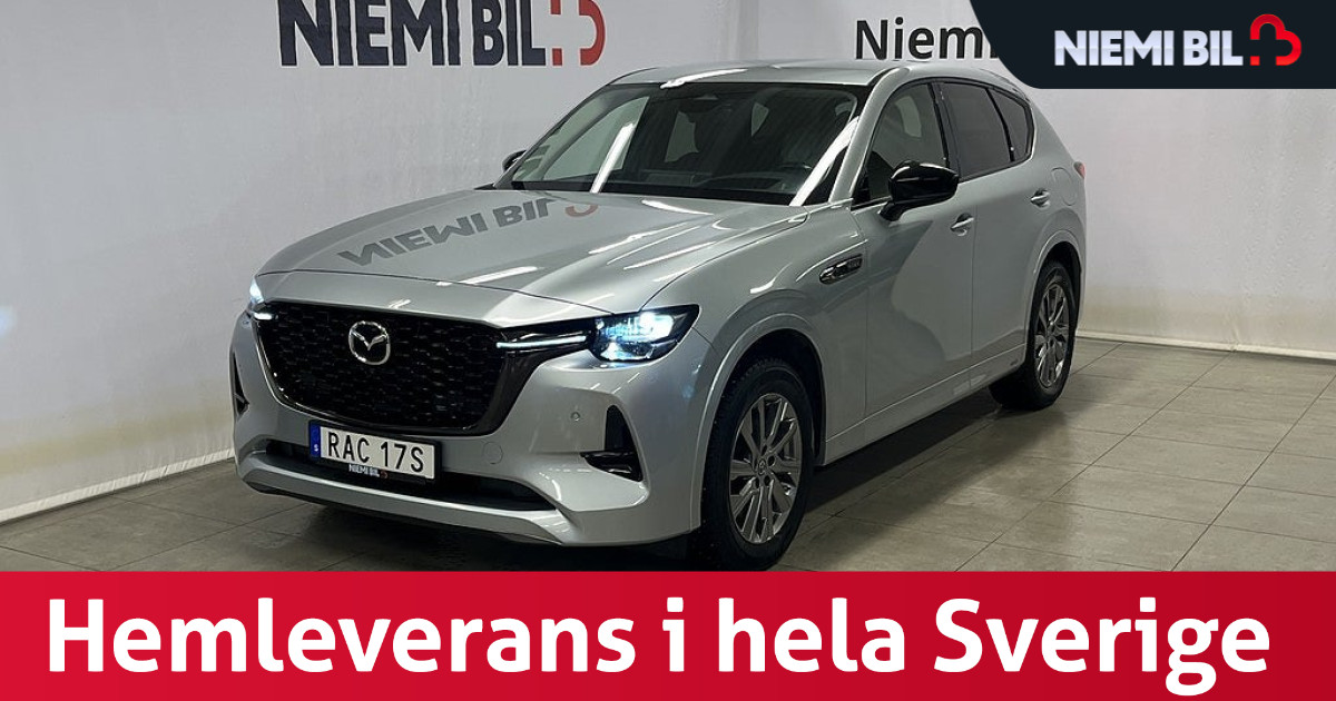 Mazda CX-60 PHEV AWD Homura 360/BOSE/Skinn/Adaptiv/SoV-däck – Niemi Bil